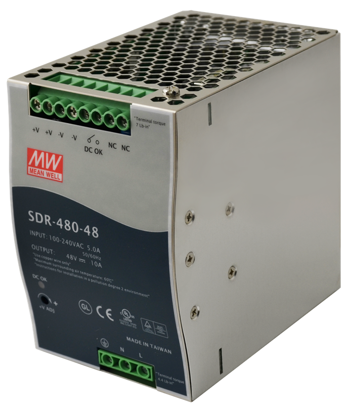ZASILACZ 48V 10A 480W MEAN WELL SDR-480-48 Multienergo.com